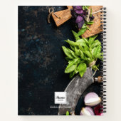 Rustic cookbook family dinner food recipes notebook | Zazzle
