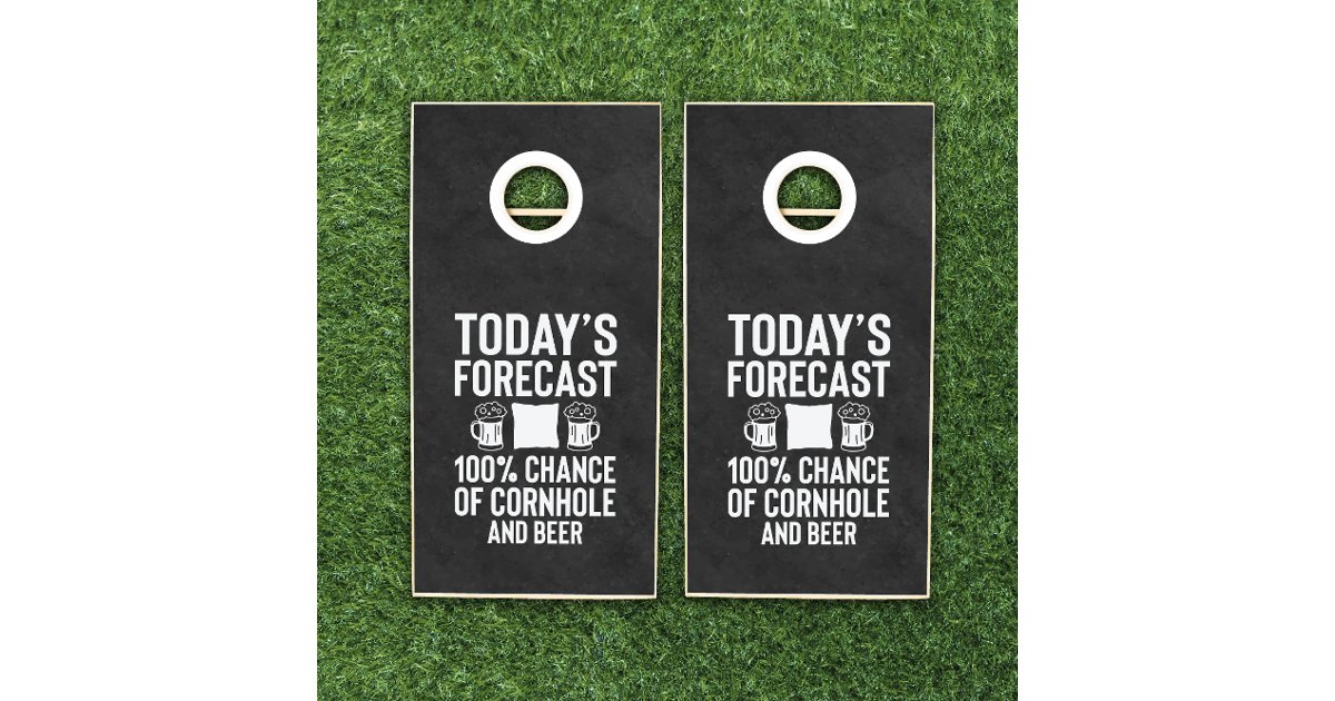 Rustic Cornhole Beer Manly Fun Cornhole Set | Zazzle