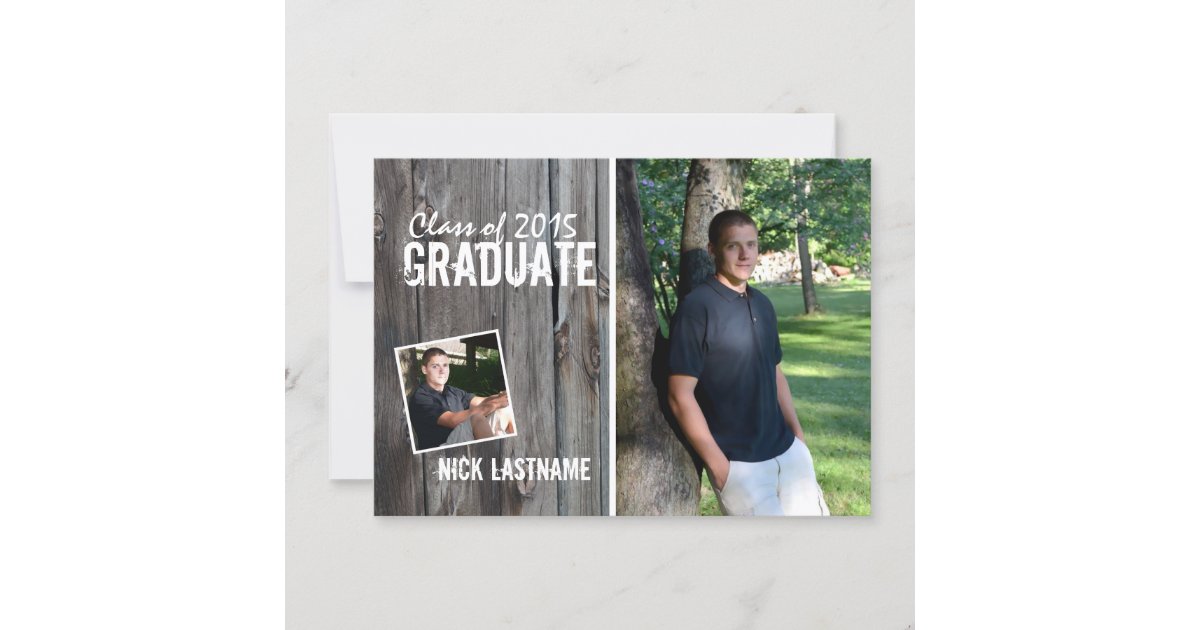 Rustic Country Barn 2015 Graduation Invitation | Zazzle