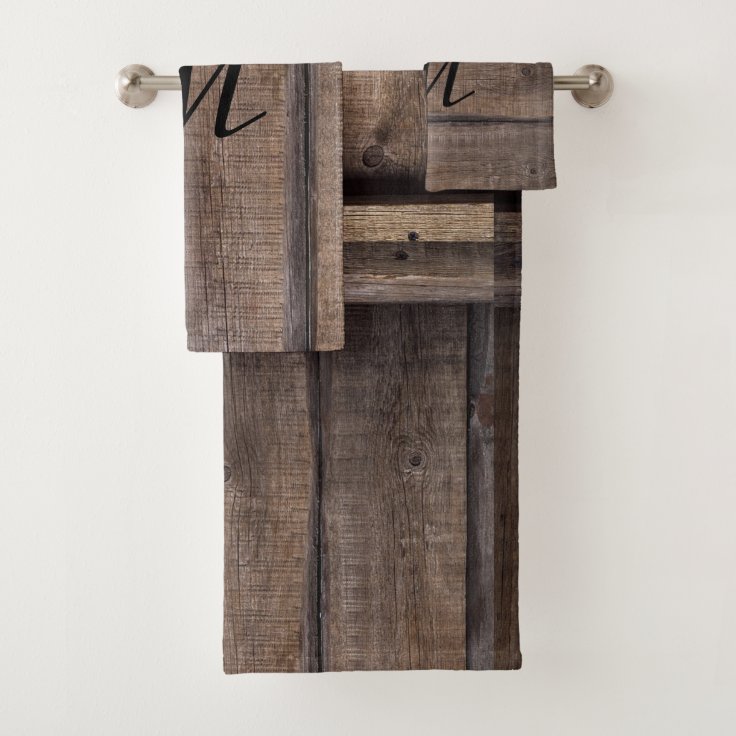 Rustic Country Barn Farmhouse Bath Towel Set | Zazzle