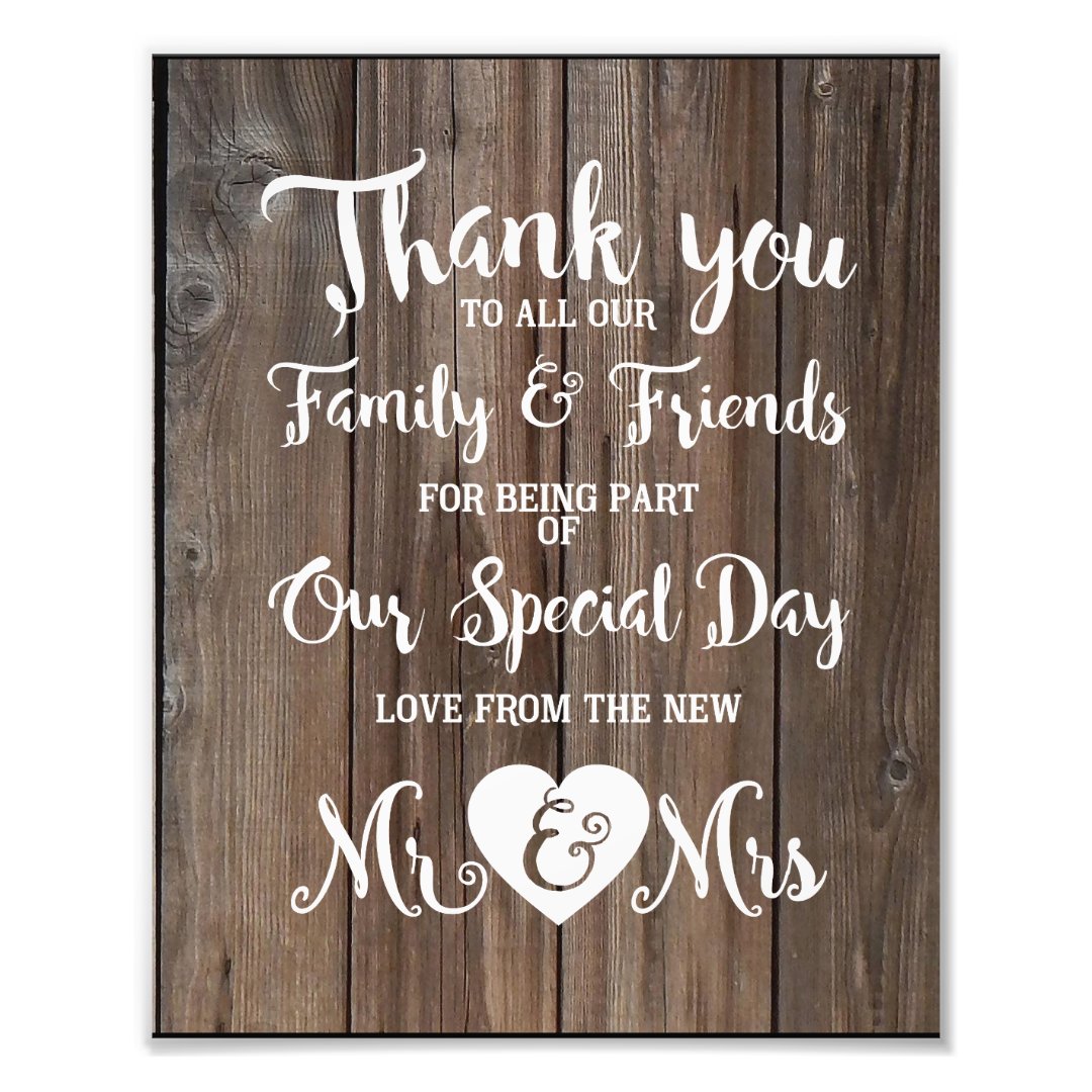 Rustic Country Barn THANK YOU Photo Print | Zazzle