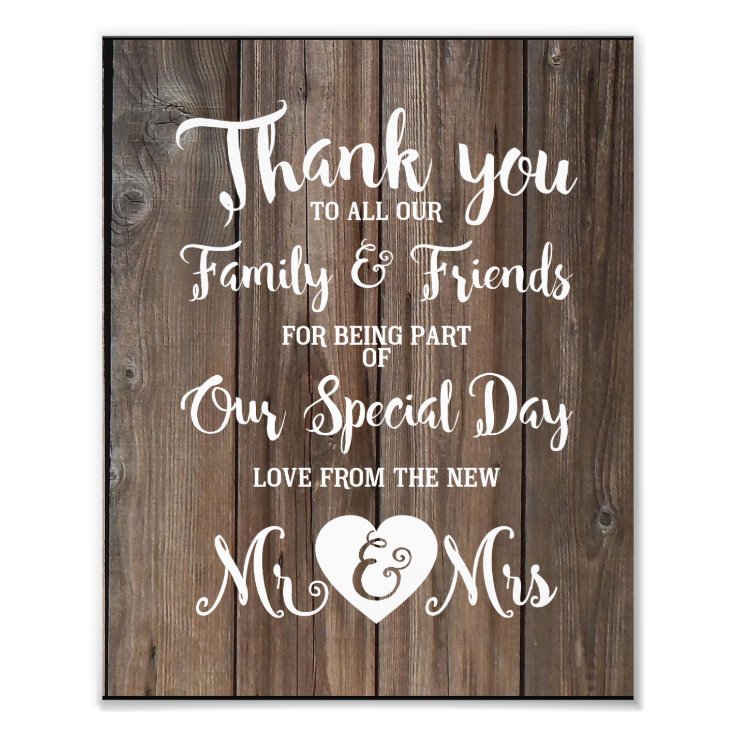 Rustic Country Barn THANK YOU Photo Print | Zazzle