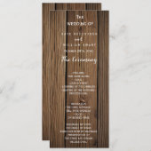 Rustic Country Barn Wedding Program | Zazzle