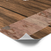 Rustic Country Barn Wood Bar Menu Poster | Zazzle