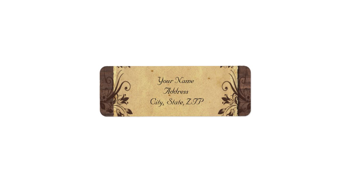 Rustic Country Barn Wood Beauty Label | Zazzle