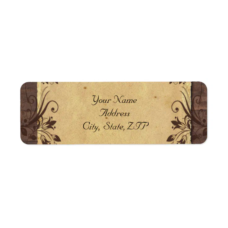 Rustic Country Barn Wood Beauty Label | Zazzle