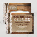 Rustic Country Barn Wood Save the Date Postcards | Zazzle