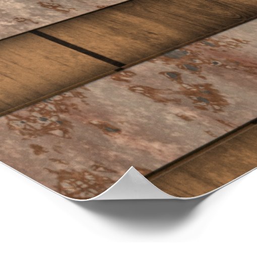 Rustic Country Barn Wood Wedding Welcome Poster | Zazzle