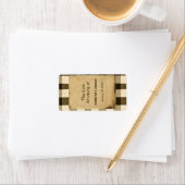 Rustic Country Black Sepia Wedding Lip Balm Label | Zazzle