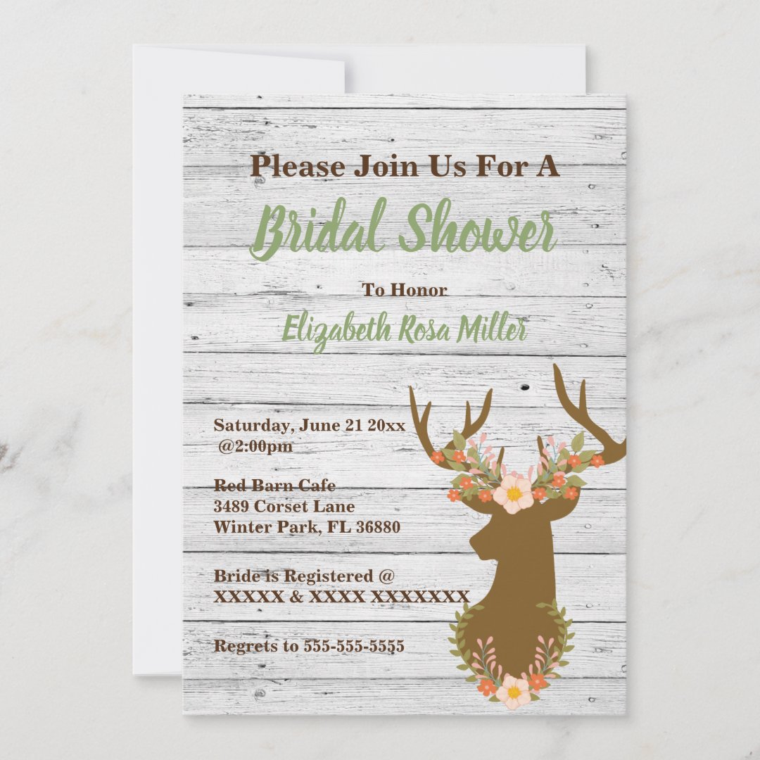 Rustic Country Bridal Shower Invitation | Zazzle