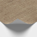 Rustic Country Burlap Linen Texture Shabby Look Wrapping Paper | Zazzle