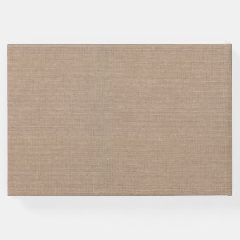 Rustic Country Burlap String Lights Lace Wedding Guest Book | Zazzle