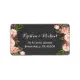 Rustic Country Chalkboard Beautiful Floral Label | Zazzle
