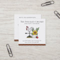Rustic Country Chicken Rooster QR code Square Business Card | Zazzle