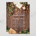 Rustic Country Christmas Themed Wedding Invitation | Zazzle