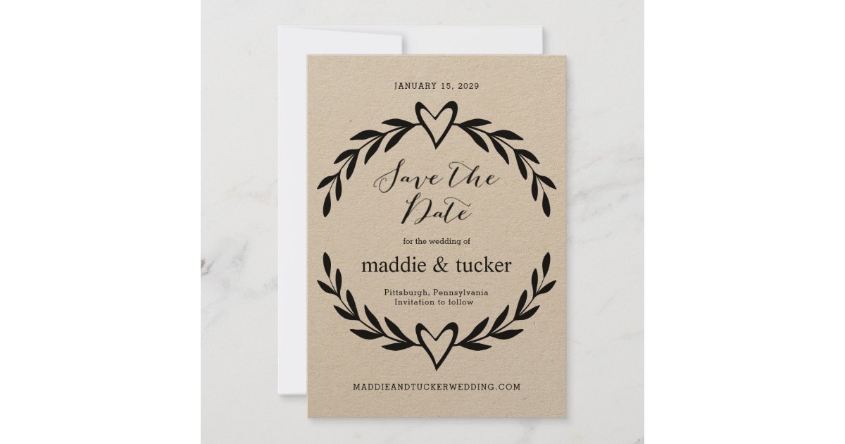 Rustic Country Elegance Floral Save the Date | Zazzle