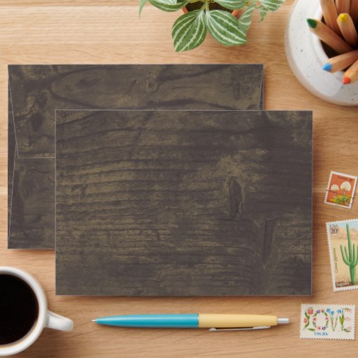 Rustic Country Fall Wedding Envelope | Zazzle