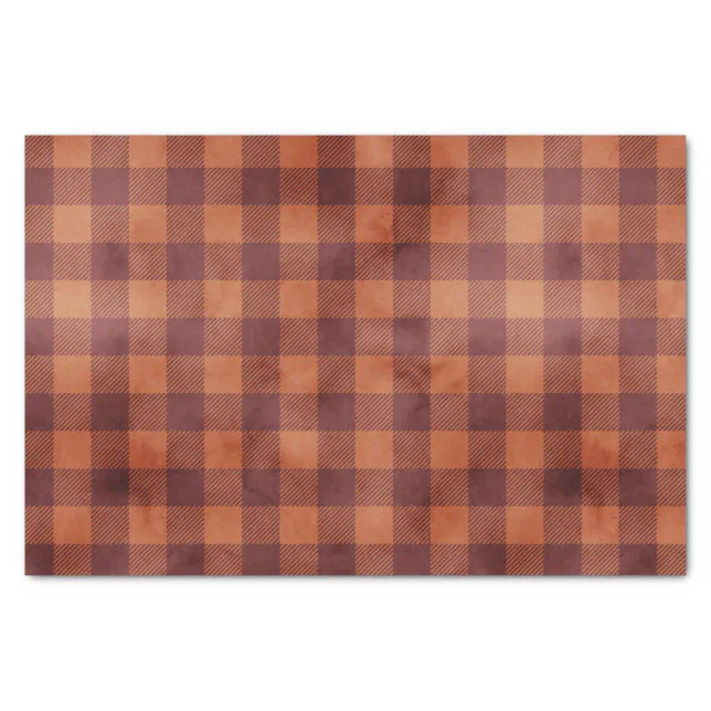 Rustic Country Farmhouse Plaid Pattern Tissue Paper | Zazzle