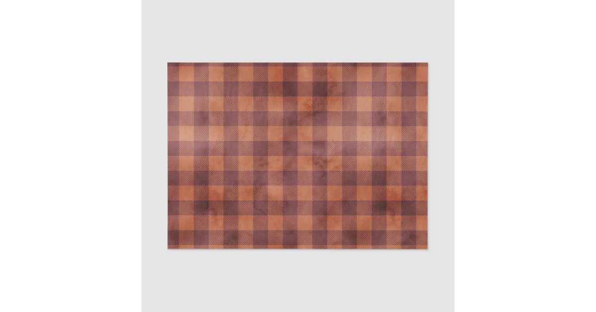 Rustic Country Farmhouse Plaid Pattern Tissue Paper | Zazzle