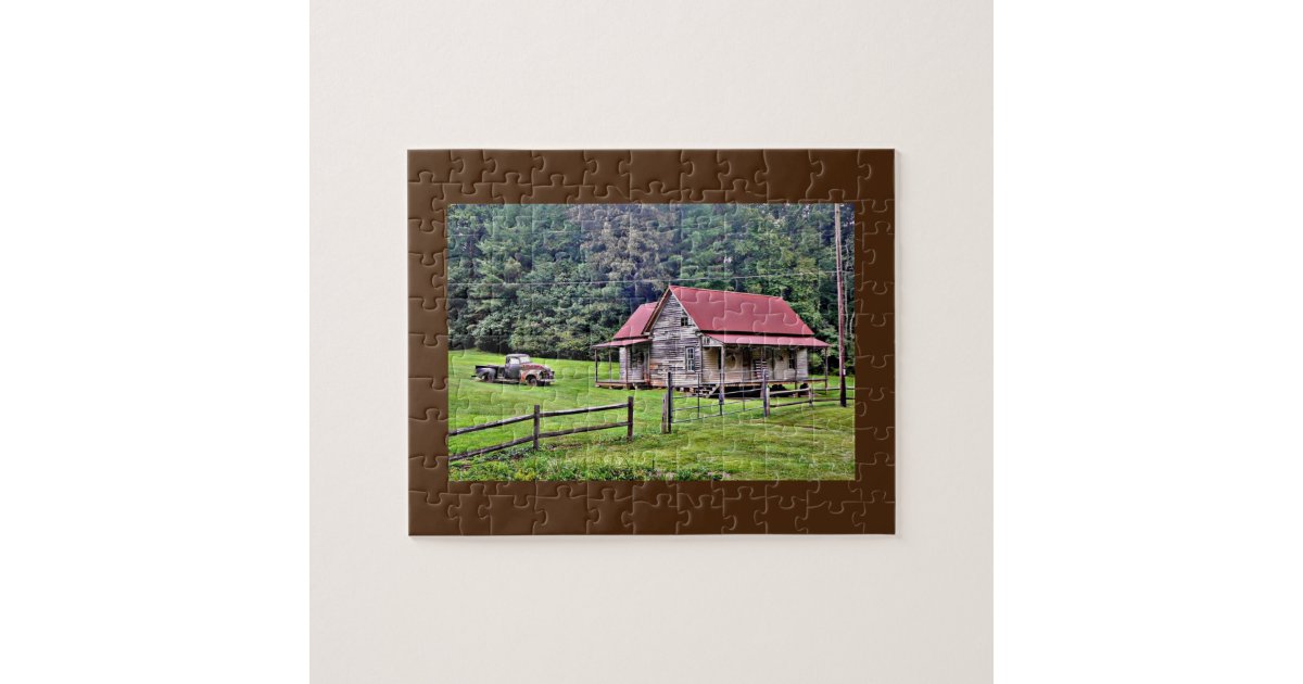 Rustic Country Farmhouse Puzzle | Zazzle