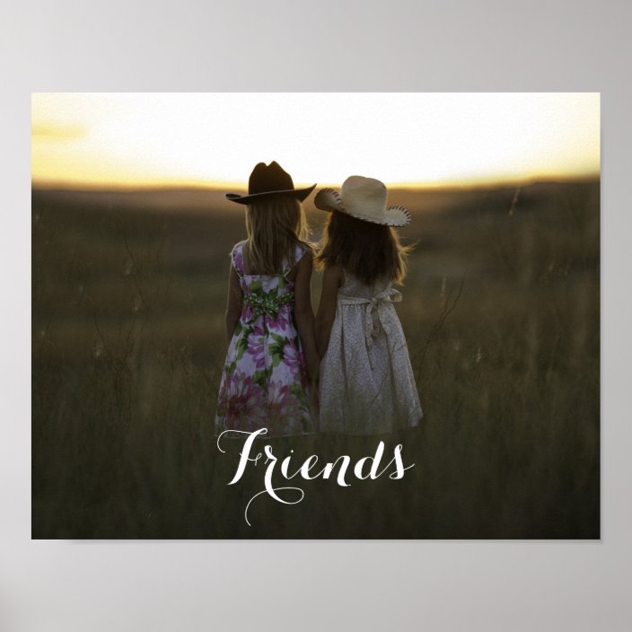 Rustic Country Friends Poster | Zazzle.com
