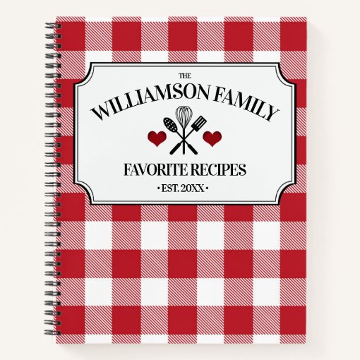 Rustic Country Kitchen Family Cookbook Notebook | Zazzle