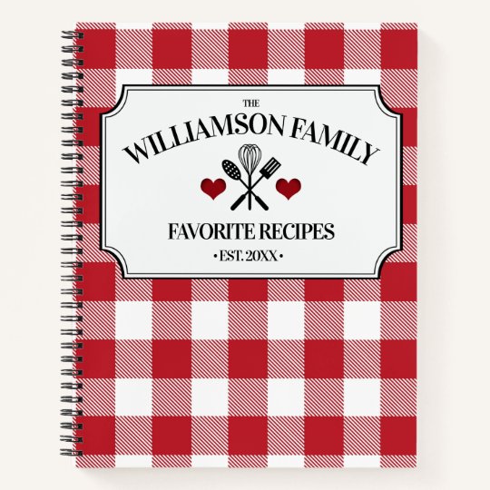 Rustic Country Kitchen Family Cookbook Notebook | Zazzle.com