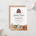 Rustic Country Locally Grown Veggie Baby Shower Invitation | Zazzle