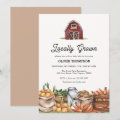Rustic Country Locally Grown Veggie Baby Shower Invitation | Zazzle