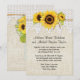 Rustic Country Mason Jar Flowers - Sunflower Lace Invitation | Zazzle