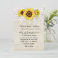 Rustic Country Mason Jar Flowers - Sunflower Lace Invitation | Zazzle