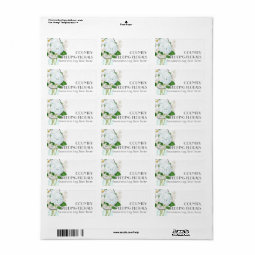 Rustic Country Mason Jar Flowers White Hydrangeas Label | Zazzle