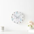 Rustic Country Mason Jars Round Clock | Zazzle