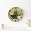 Rustic Country Mountain Bear Wall Clock | Zazzle