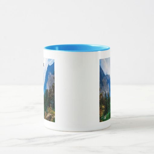 Rustic Country Mountains Nature Scene Photography Mug | Zazzle