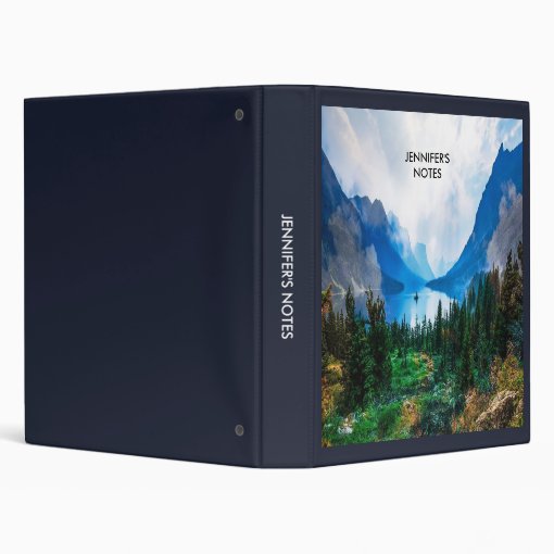 Rustic Country Mountains Scenic Nature 3 Ring Binder | Zazzle