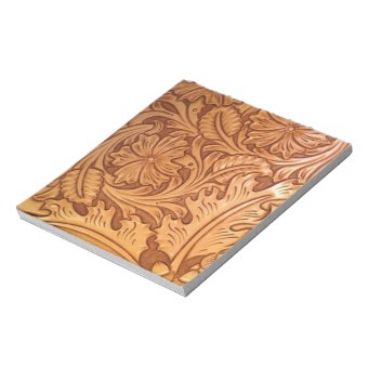 rustic country old west cowboy western leather notepad | Zazzle