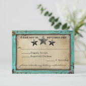 Rustic Country Parchment Paper RSVP Card | Zazzle