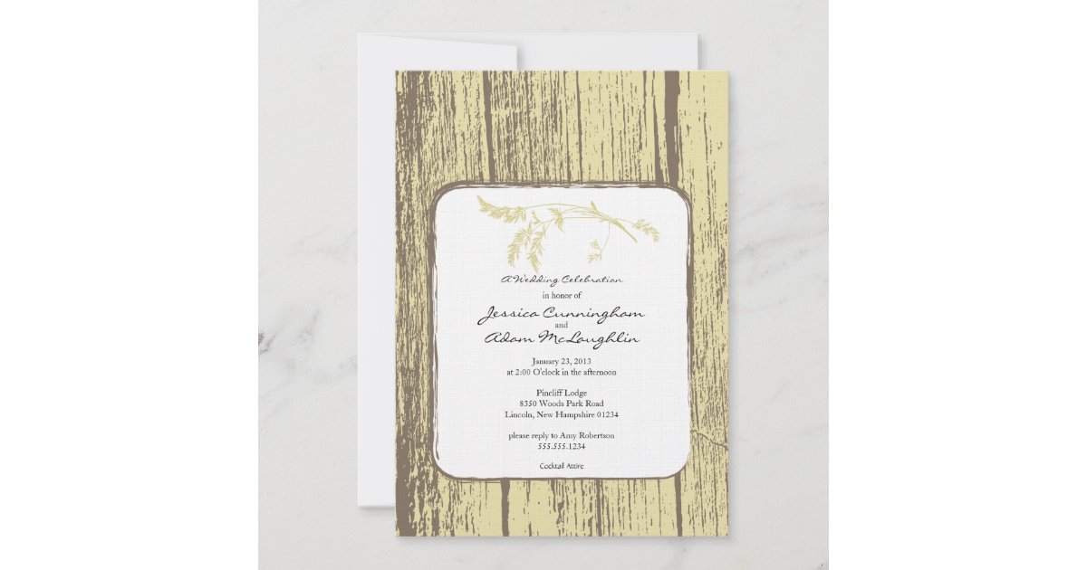 Rustic Country Party Invitation | Zazzle