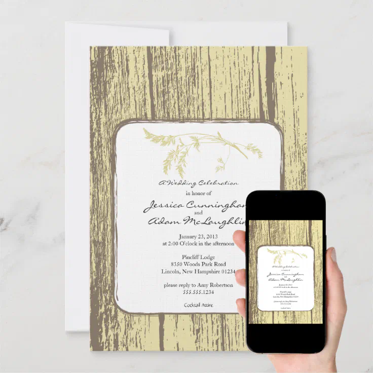 Rustic Country Party Invitation | Zazzle