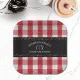 Rustic Country Red Gingham Black Chalkboard Paper Plates | Zazzle