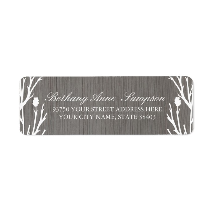 Rustic Country Return Address Labels | Zazzle