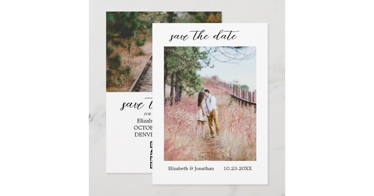 Rustic Country Save The Date Card | Zazzle