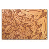 Rustic country southwest style western leather tissue paper | Zazzle