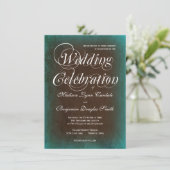 Rustic Country Turquoise Brown Wedding Invitations | Zazzle