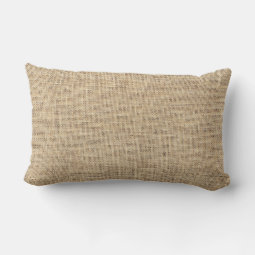 Rustic Country Vintage Burlap Lumbar Pillow | Zazzle