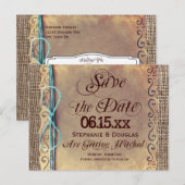 Rustic Country Vintage Save the Date Postcards | Zazzle