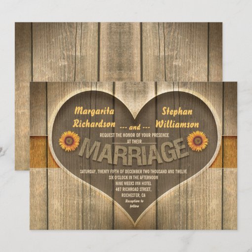 rustic country wedding invitations | Zazzle