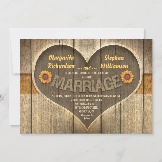 rustic country wedding invitations | Zazzle