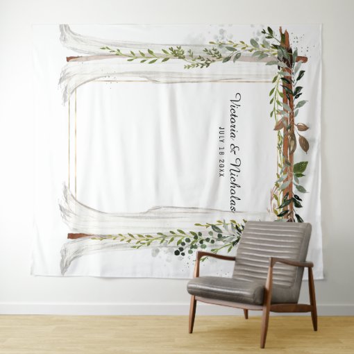 Rustic Country Wedding Photo Booth Backdrop | Zazzle